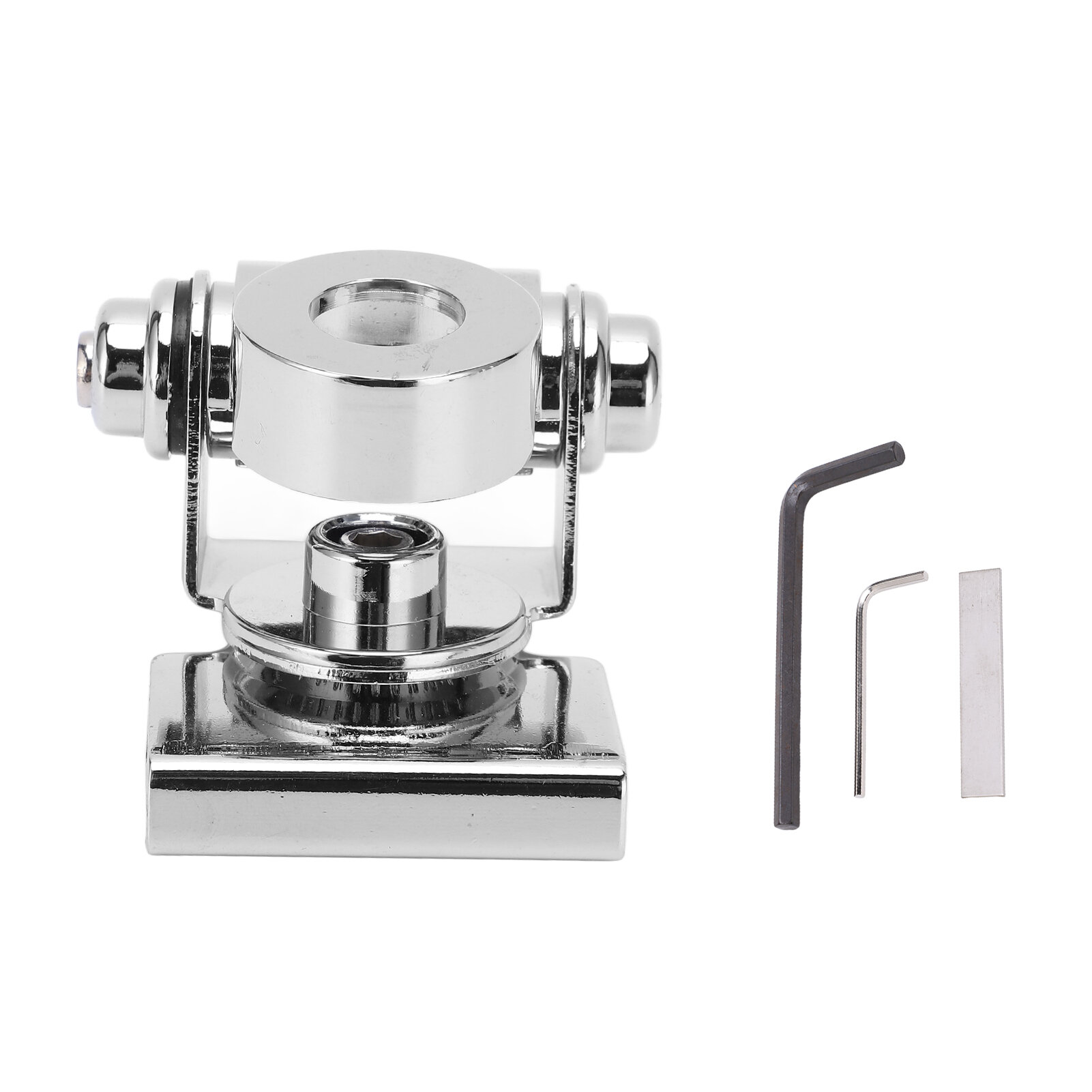 Металлический кронштейн для крепления радиоантенны, серебристый, с отверстием 16 мм, регулируемый угол наклона, для автомобилей Kenwood и грузовиков.