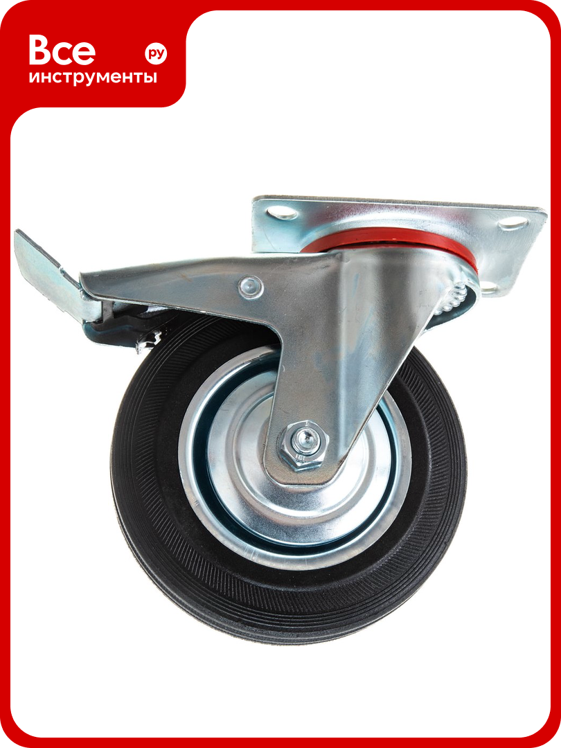 Колесо промышленное поворотное с тормозом SCB63 160 мм MFK-TORG 4003160