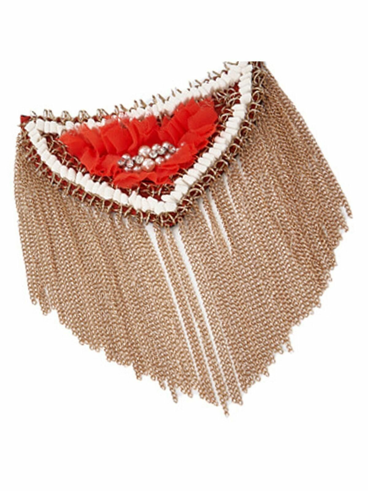 Эполеты с искусственным жемчугом и цепью