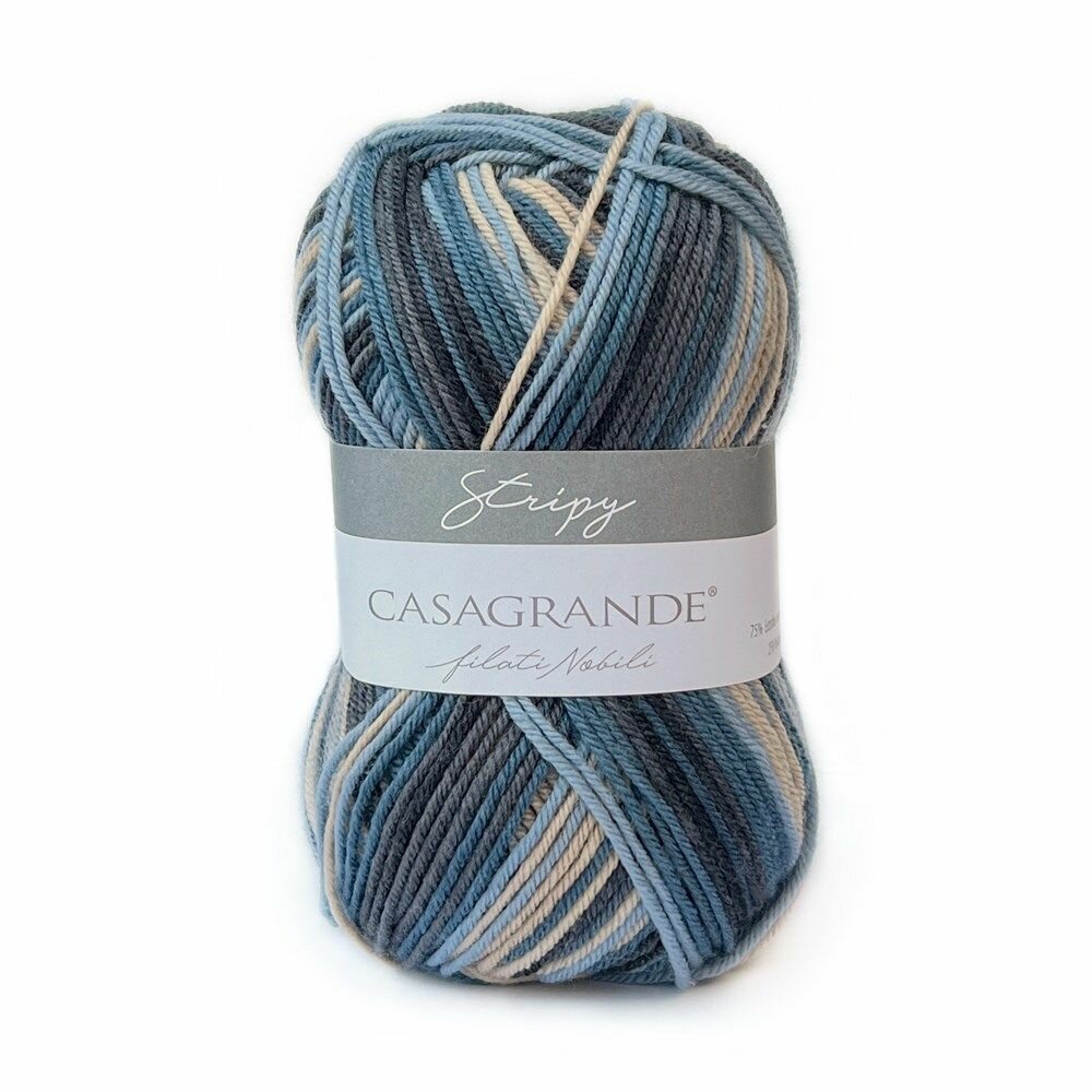 Носочная пряжа Casagrande Stripy (602) 4 мотка по 50 г/210 м
