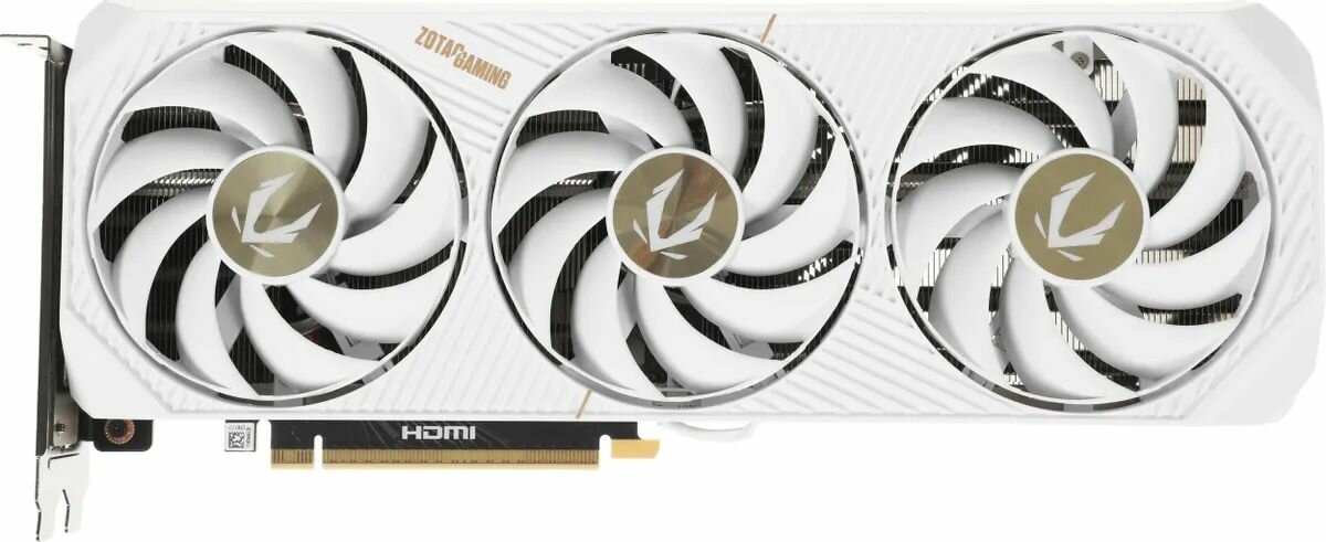 Видеокарта Zotac NVIDIA GeForce RTX 5070 AMP WHITE ED 12GB GDDR7, Ret ZT-B50700FQ-10P