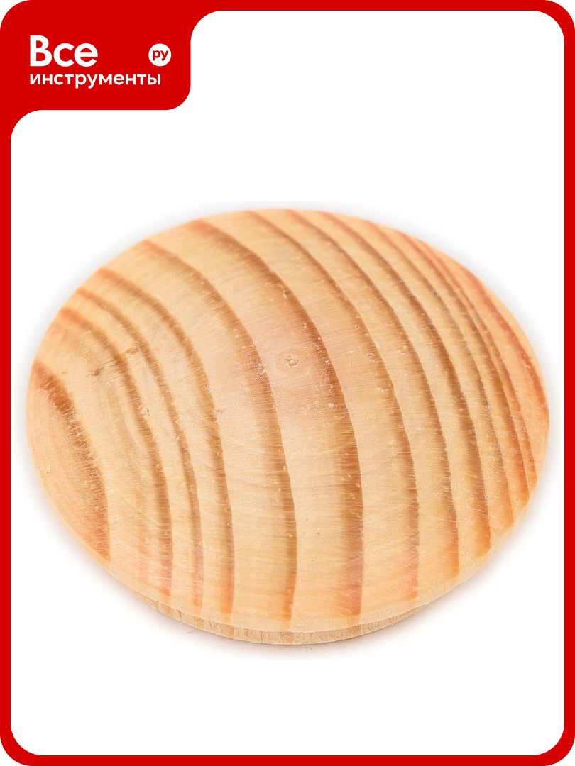 Заглушка Tech-Krep/Zitar дер на отверстие 25 мм сосна 6 шт 148079 для защиты и декоративного покрытия поверхностей