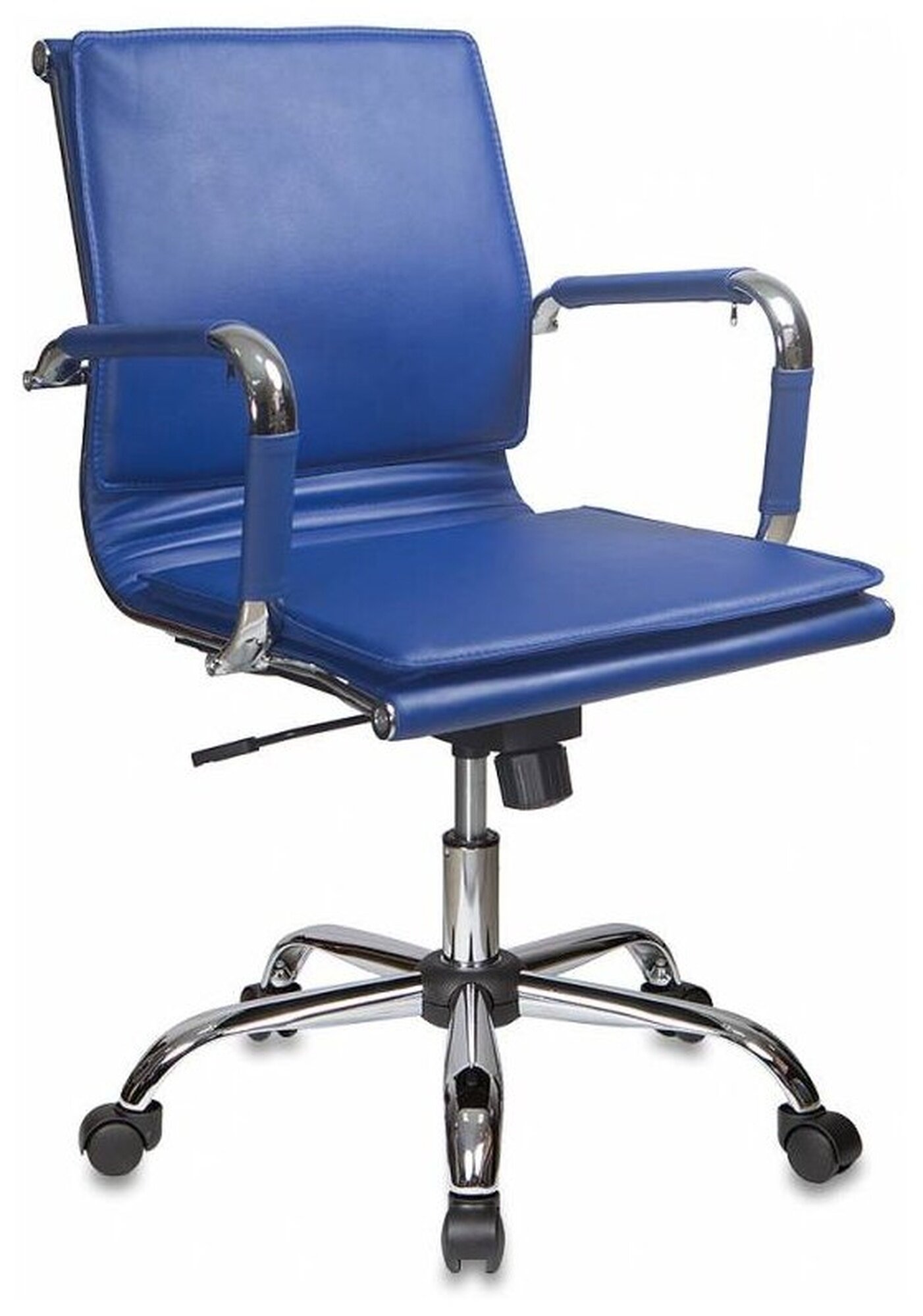 Кресло руководителя Бюрократ CH-993-Low, обивка: эко. кожа, цвет: синий