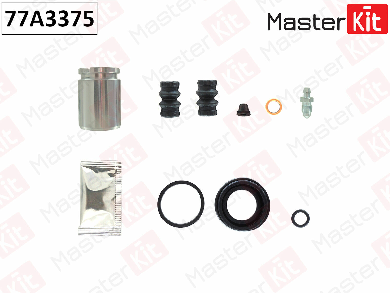 Ремкомплект Тормозного Суппорта+Поршень Ford S-Max 03-06->, Volkswagen Passat (3C2) (3C5) 03-05->(Masterkit 77A3375)