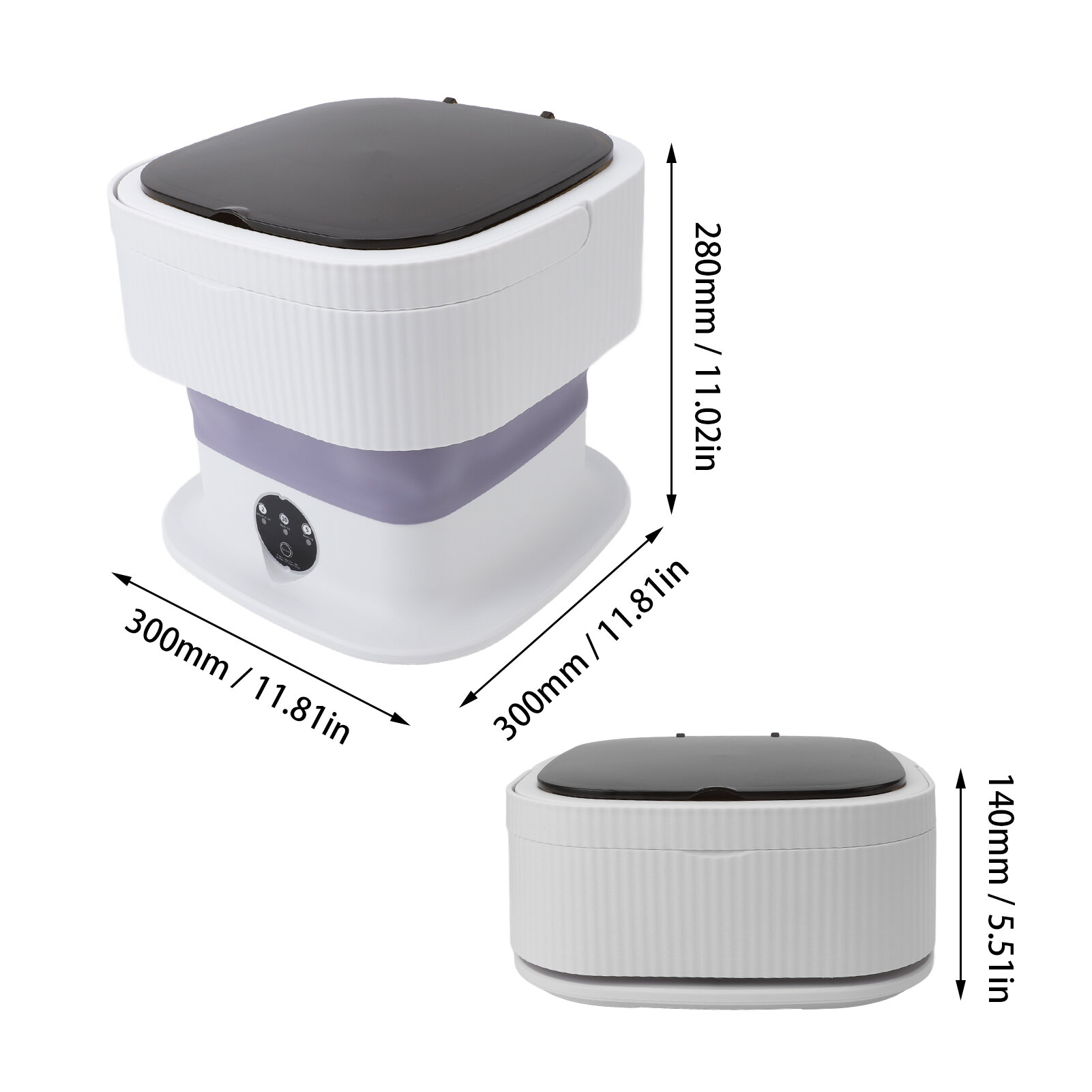 Мини складная стиральная машина эффективная многофункциональная портативная стиральная машина для нижнего белья носков полотенец фиолетовый