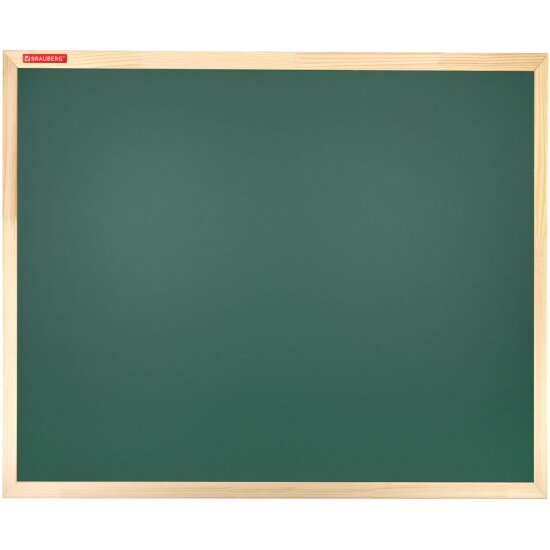 Доска для мела магнитная Brauberg 50х70 см, зеленая, деревянная рамка, "Wood", 238799