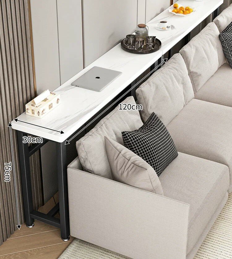 Задняя полка дивана, Металлический каркас, МДФ, 120x30x75cm