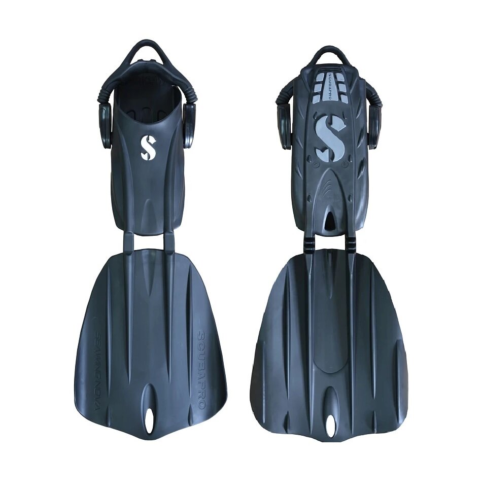 Ласты SCUBAPRO SEAWING NOVA BLACK (открытая пятка, для дайвинга, чёрные) р. L
