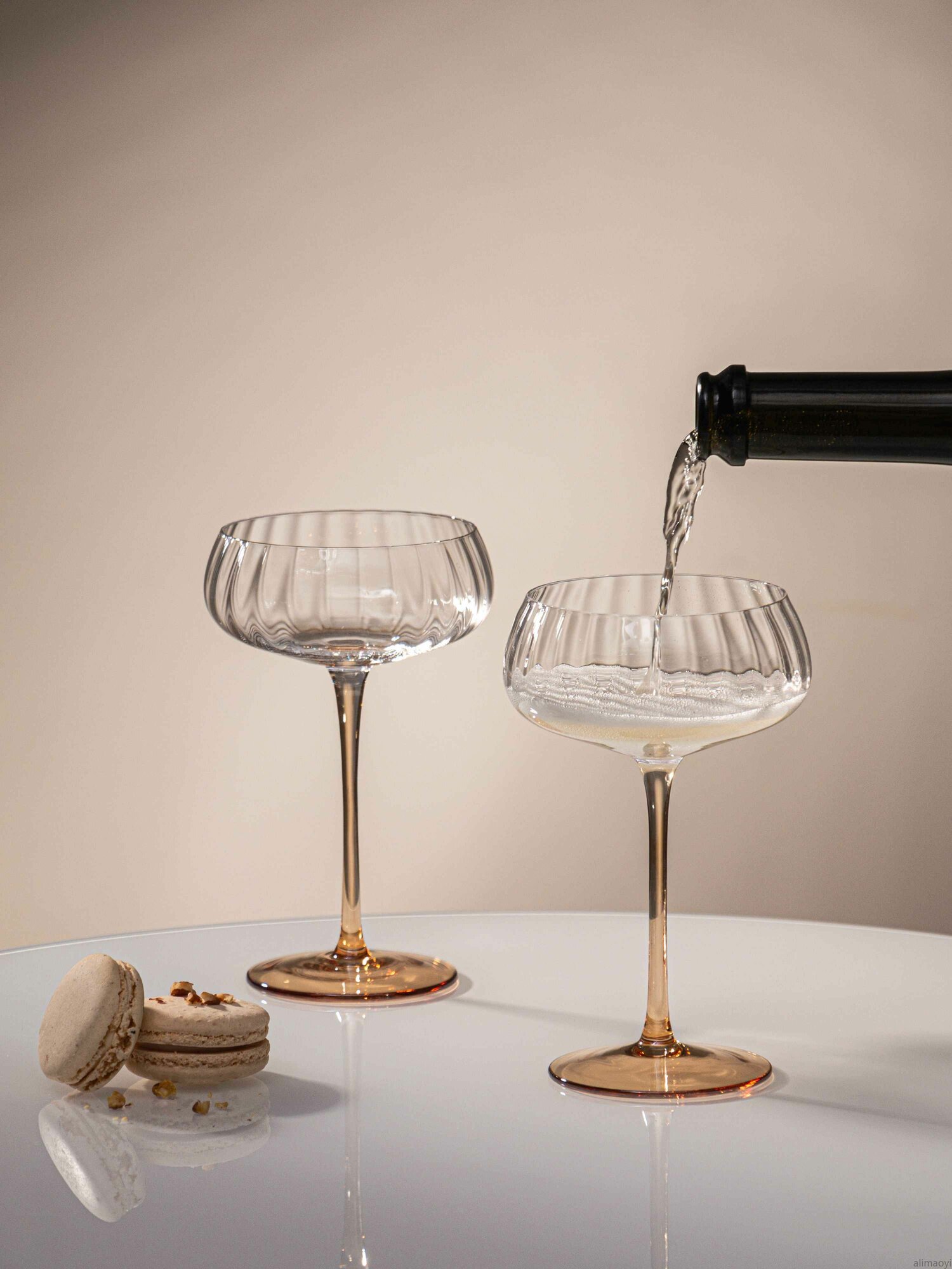 Lefard Набор бокалов (креманок) для шампанского "J'Adore" 280 мл 2 шт.__