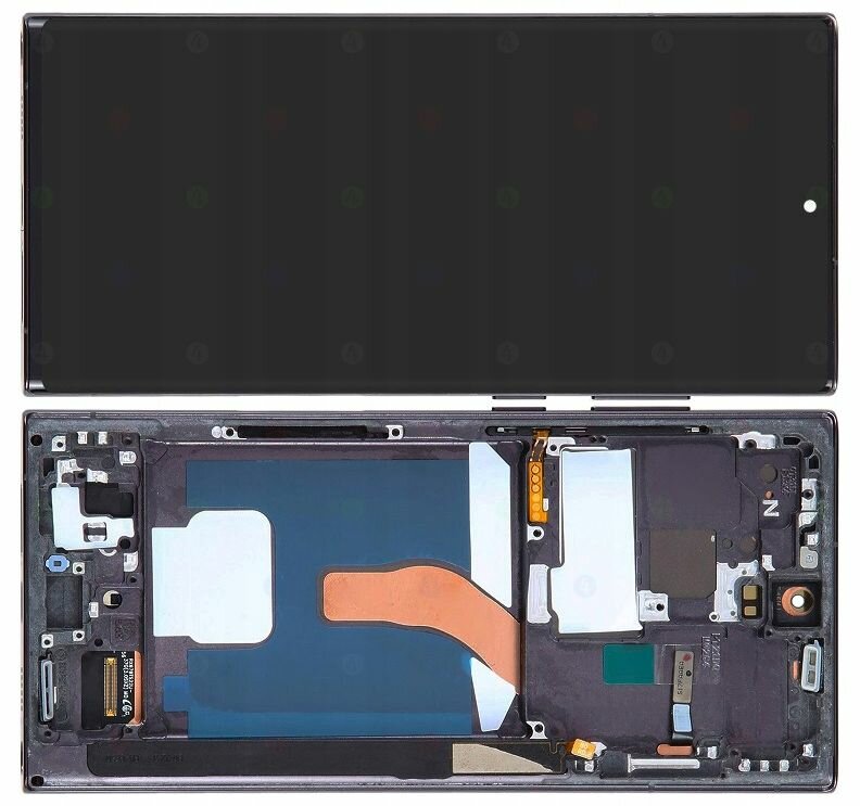 Дисплей для Samsung S908B/S9080 (S22 Ultra) модуль с рамкой Черный - (In-Cell)