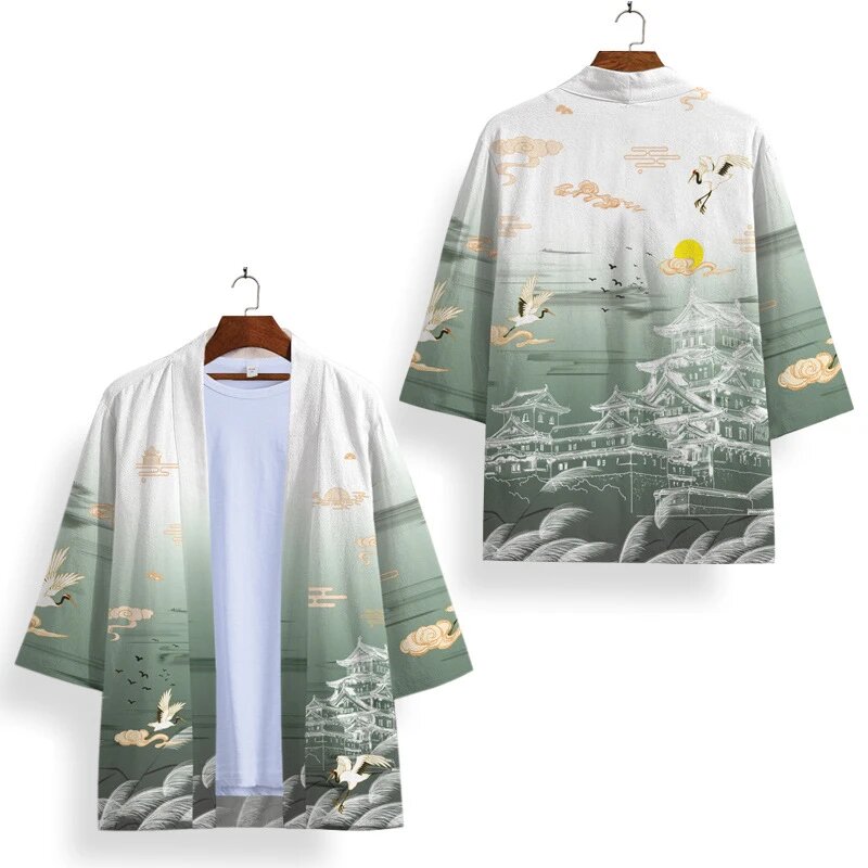 Китайское кимоно и шорты из полиэстера М, kimono 2