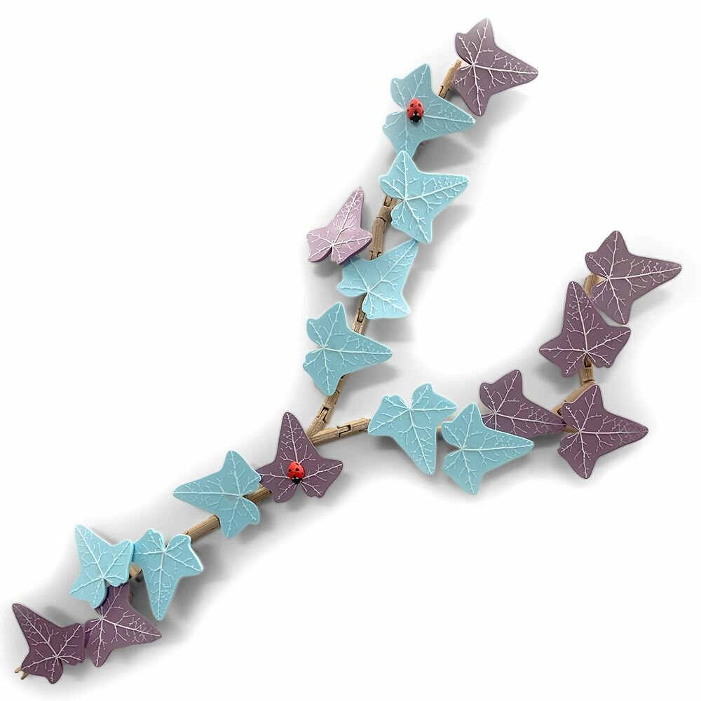 Искусственные цветы, 3D-печать, плющ, встроенные магниты