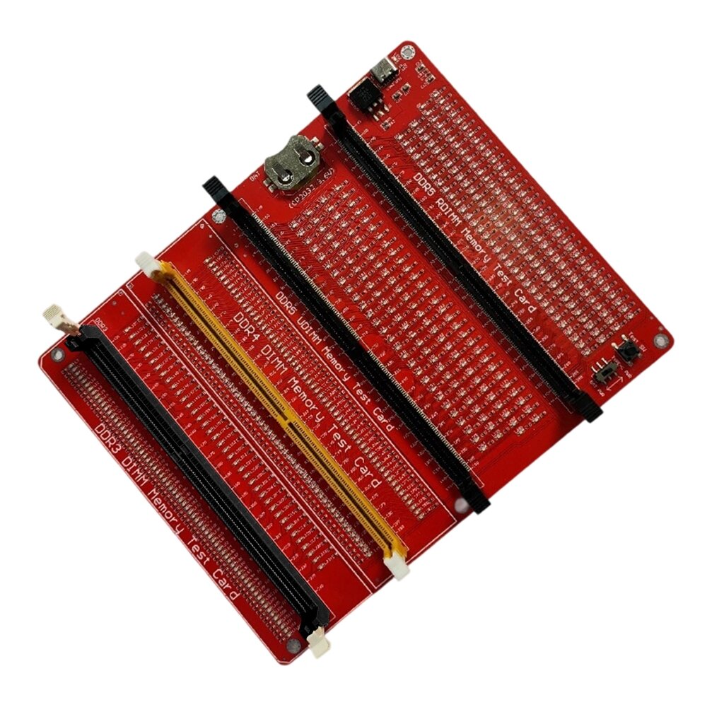 Тестер Памяти DDR3 DDR4 DDR5 Диагностический Инструмент Со Светодиодными Индикаторами Для Обнаружения Аппаратных Неисправностей В Настольных Серверах Компьютерах
