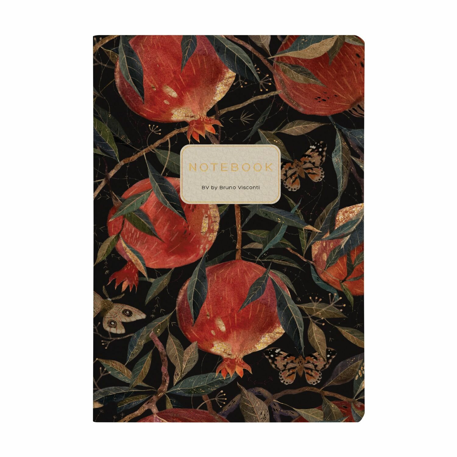 Тетрадь А5 BrunoVisconti "Гранат" 60 л, клетка, экокожа