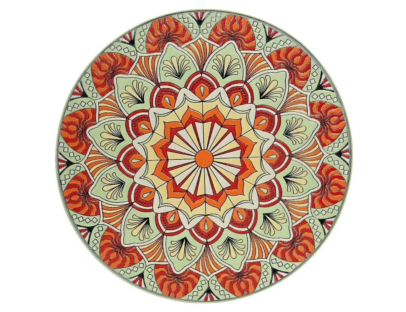 Садовая мебель с мозаикой SUMMER MEDITATION (стол и 2 стула), металл, керамика, Kaemingk