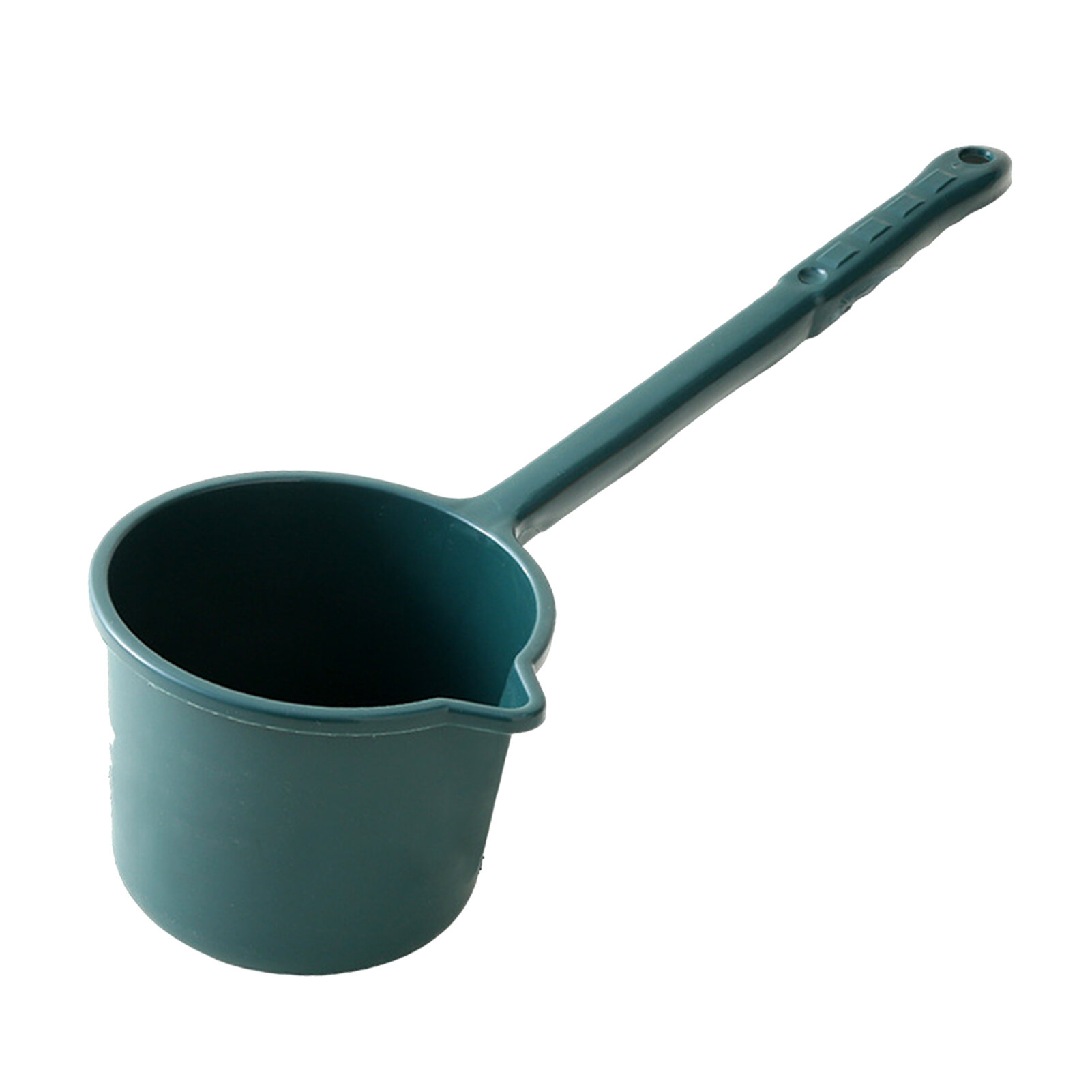 Ковш для воды с длинной ручкой, утолщенный кухонный ковш для воды, пластиковая чашка для душа, ванна, чашка для воды, чашка для мытья волос в ванной, темно-зеленый