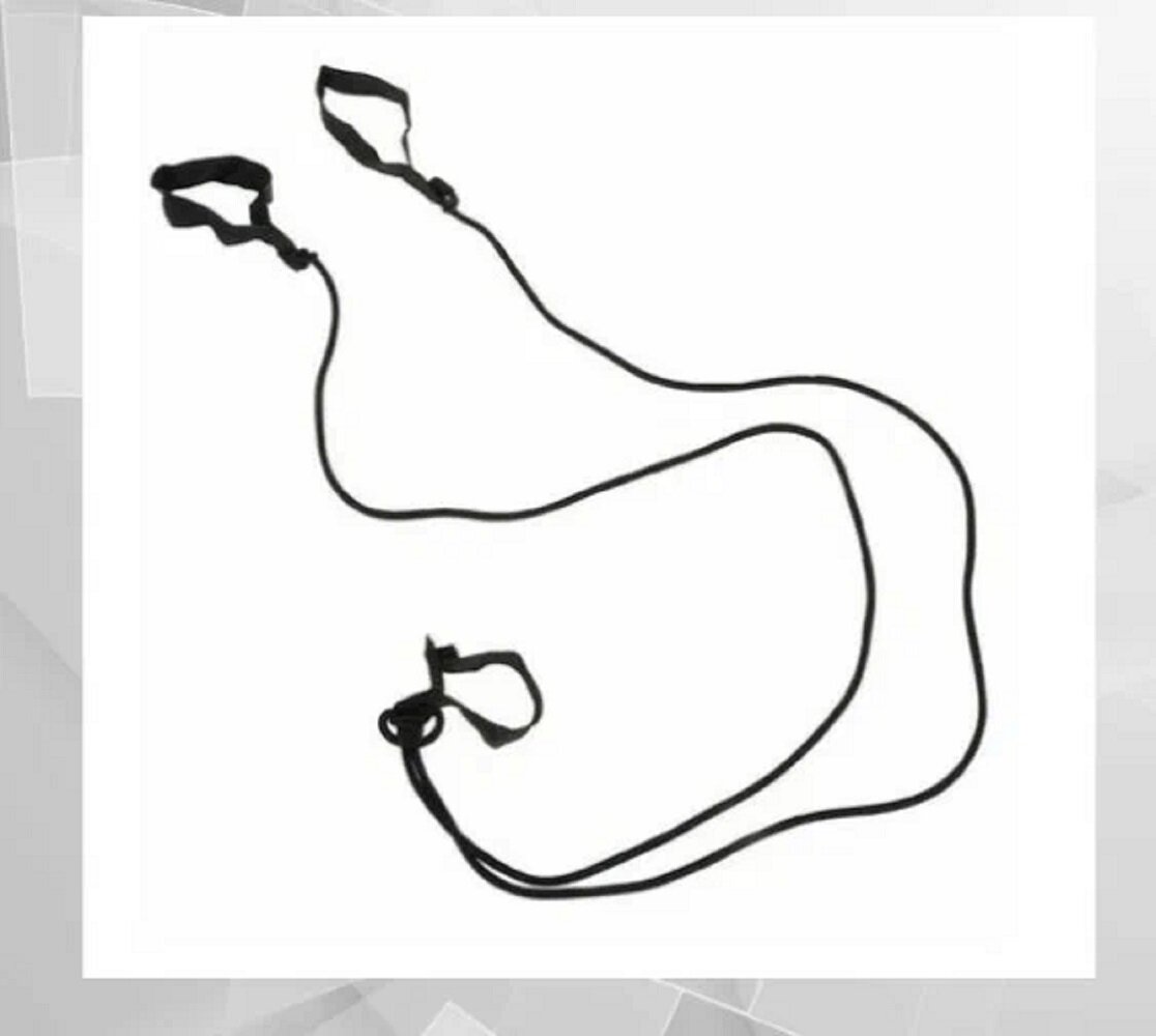 Эспандер лыжника-боксера-пловца универсальный Alpha Caprice 1 жгут(190 см) (черный)