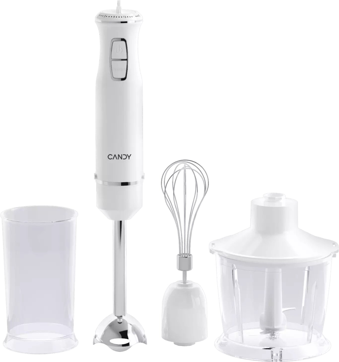Блендер погружной CANDY CB-202, белый, плавная регулировка скорости