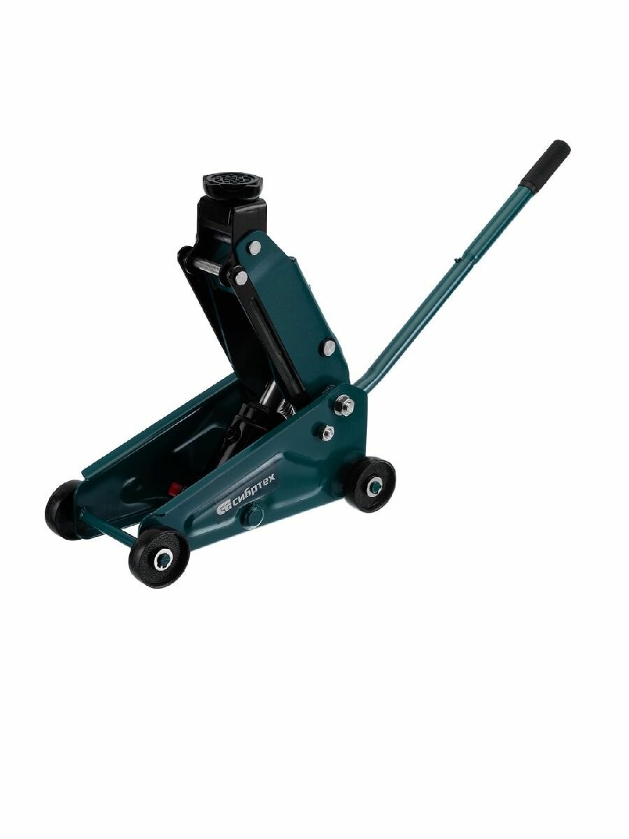 Домкрат СИБРТЕХ гидравлический подкатной 2,5 т зеленый (50836)