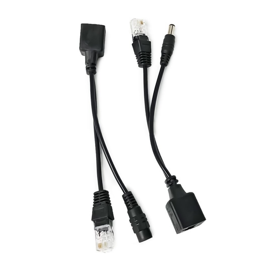 Сетевая камера-разветвитель POE, 12-вольтовый синтезатор POE-черный