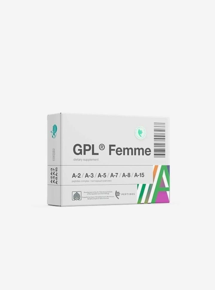 Пептидес GPL Femme комплекс пептидов для женского здоровья (таблетки массой 370 мг, капсулы 290 мг)