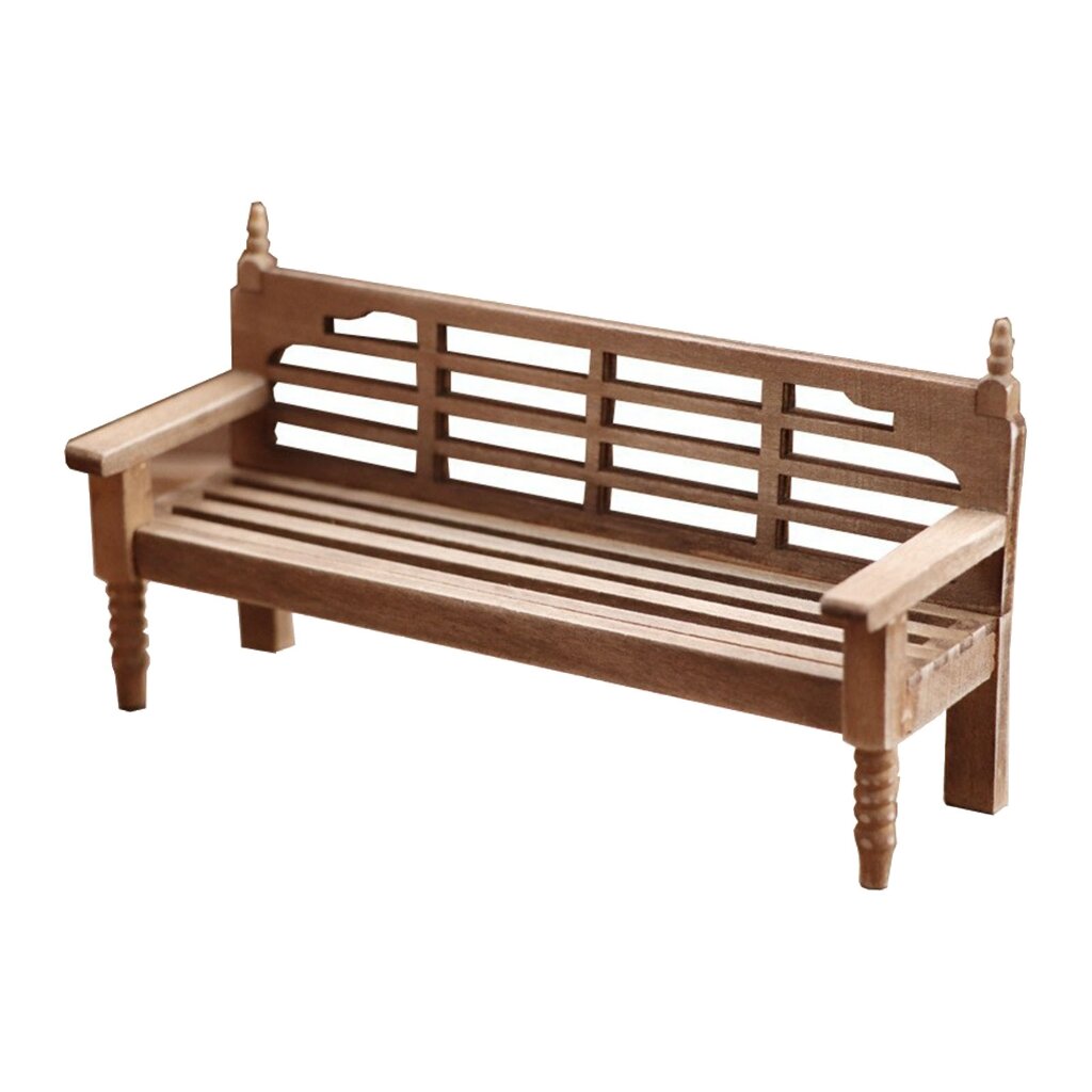 Деревянный садовый стул 1/12 для коллекционных проектов