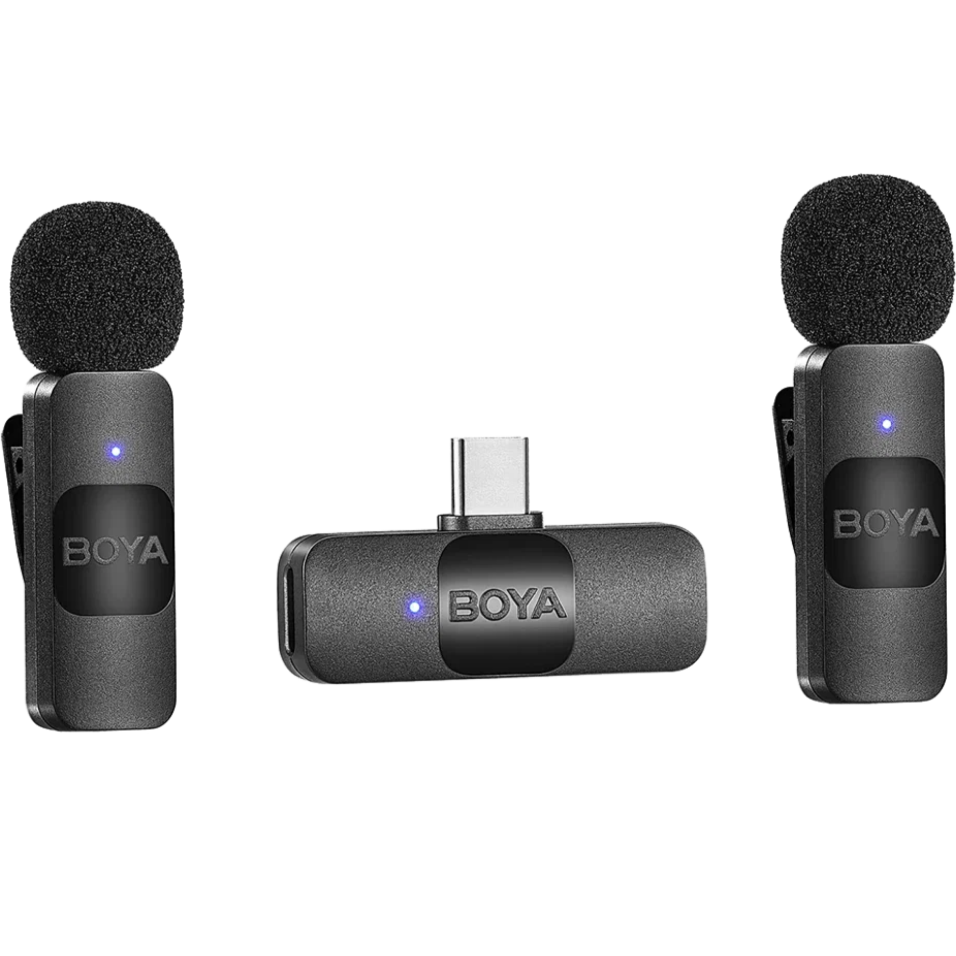 Беспроводная микрофонная система BOYA BY-V20 (RX + 2TX | USB Type-C | частота 2,4 ГГц)
