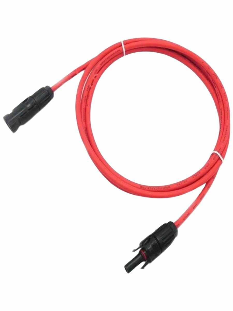 Удлинитель для солнечных панелей ПУГВ 6мм x 1м, с МС4 АВ, удлиннитель