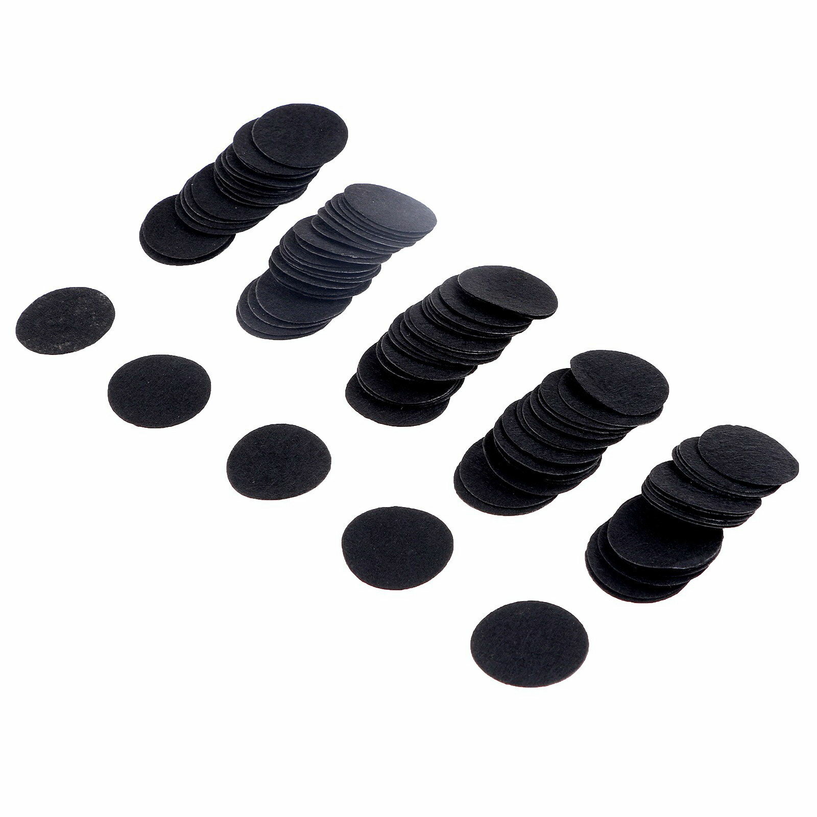 Диски фетровые для творчества и декора "Кружочки", 200 шт, размер 1 шт. 4.5 см, цвет чёрный