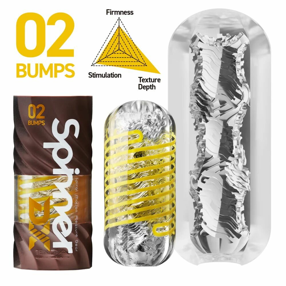 Мастурбатор Tenga Spinner DX 02 BUMPS со спиральным механизмом