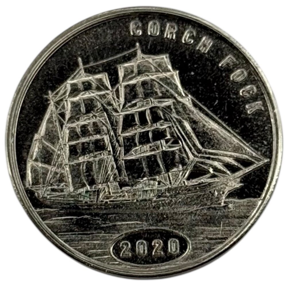 Индонезия, остров Флорес 1 доллар 2020 г. (Парусные суда - Горх Фок)