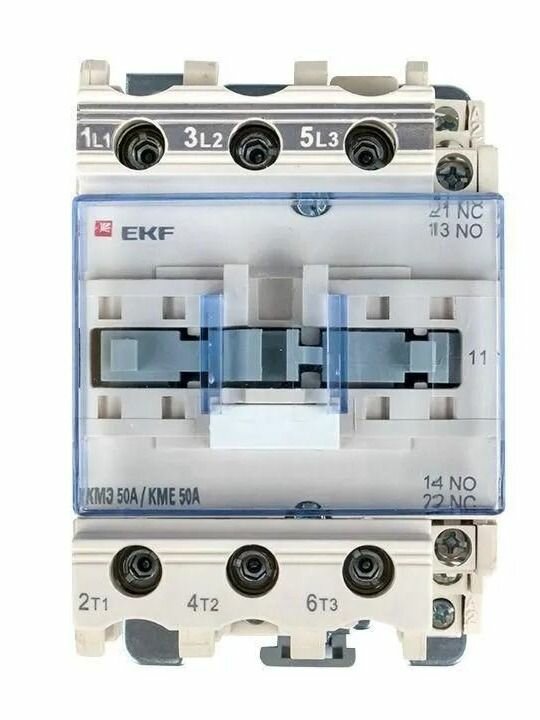 Контактор КМЭ 50А кат. 380В AC 1НО+1НЗ EKF ctr-s-50-380