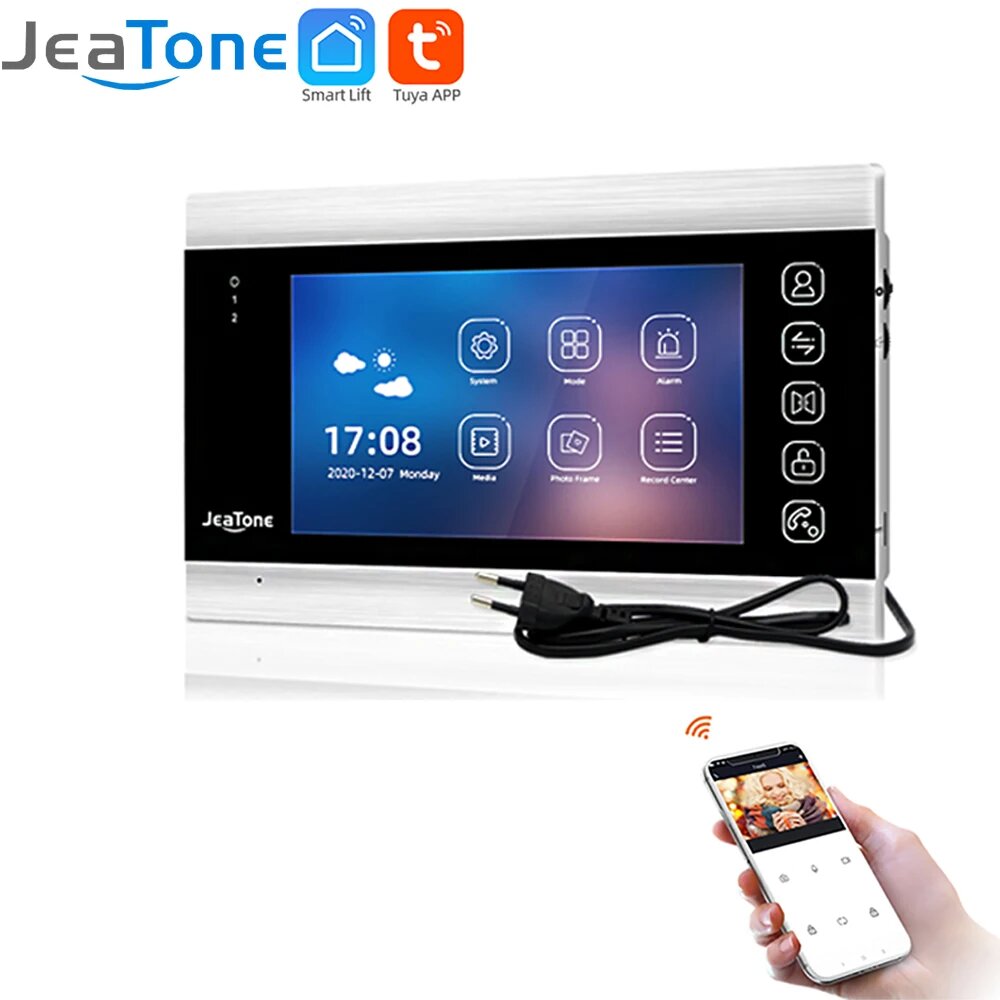 Видеодомофон Jeatone 7 дюймов M86706S1-EMB