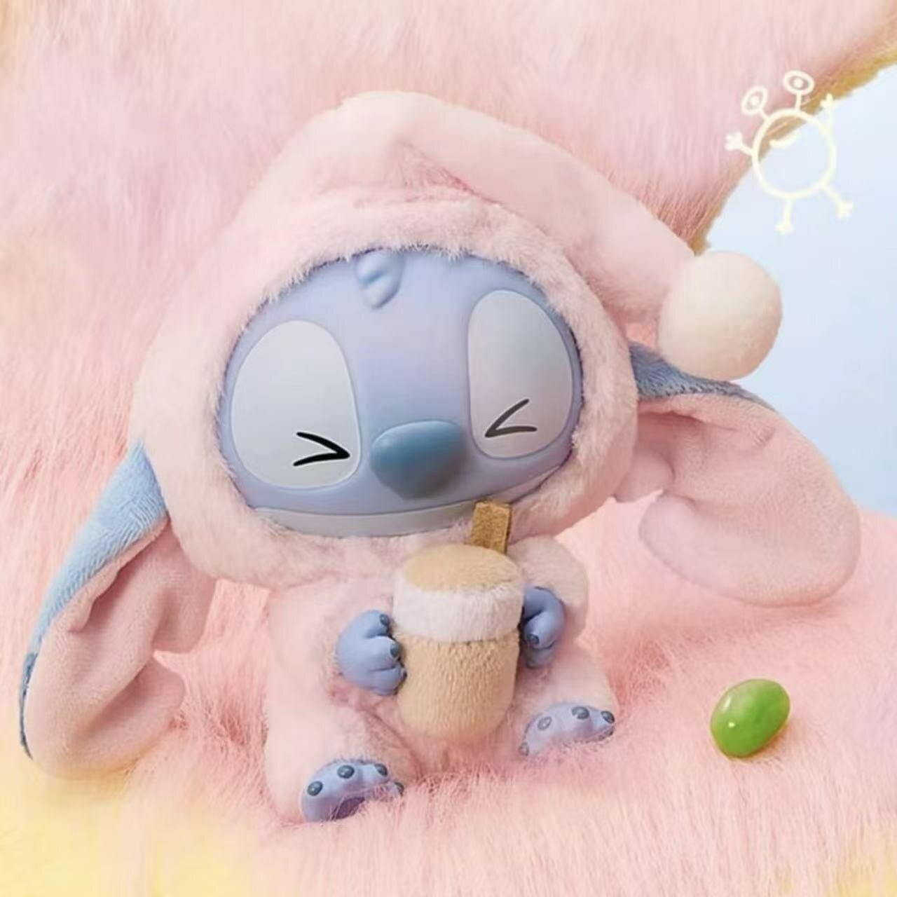 Мягкая игрушка-сюрприз, 1 коллекционная игрушка Стич Минисо, фигурка Sleep Series / Stitch Miniso