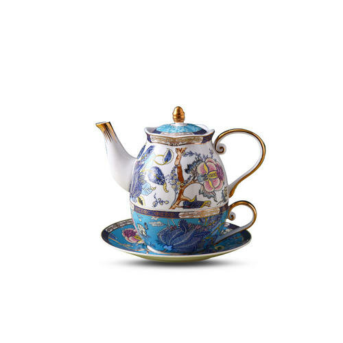 Керамическая кофеварка чашка тарелка китайский чайник послеобеденный чайник творческий винтажный фарфоровый чайный сервиз чашка кухонный аксессуар