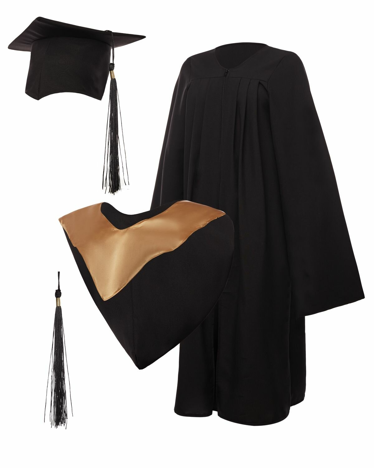 Комплект выпускника магистра из мантии, шапочки и капюшона