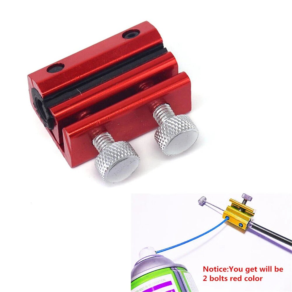 Инструмент для смазки троса мотоцикла, тормозная муфта с 2 болтами, алюминиевые и резиновые детали с ЧПУ для эффективного процесса смазки троса