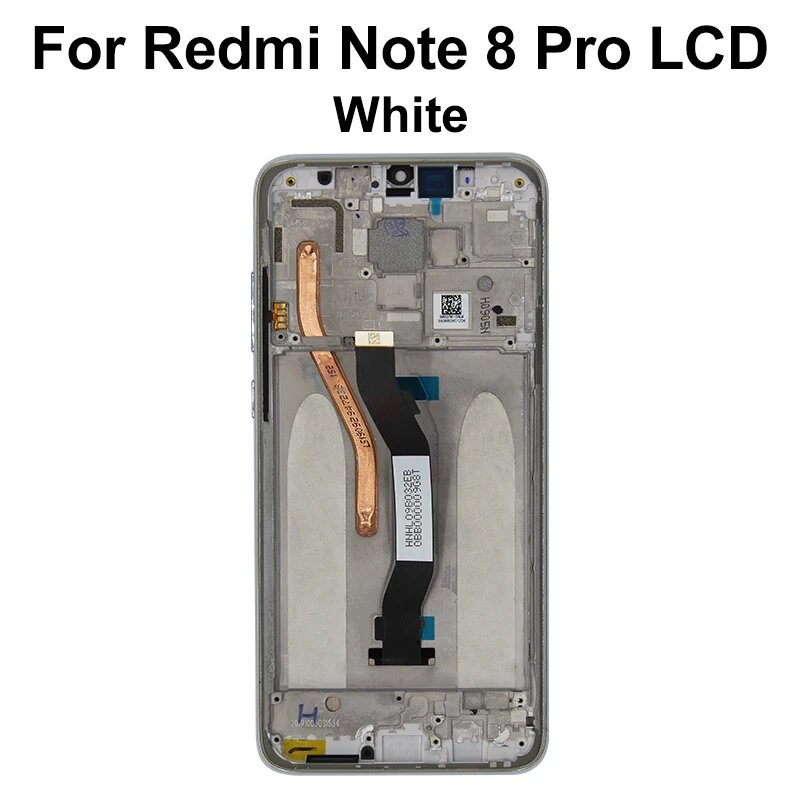 6,53-дюймовый ЖК-дисплей И Сенсорный Экран (дигитайзер) Для Xiaomi Redmi Note 8 With White Frame