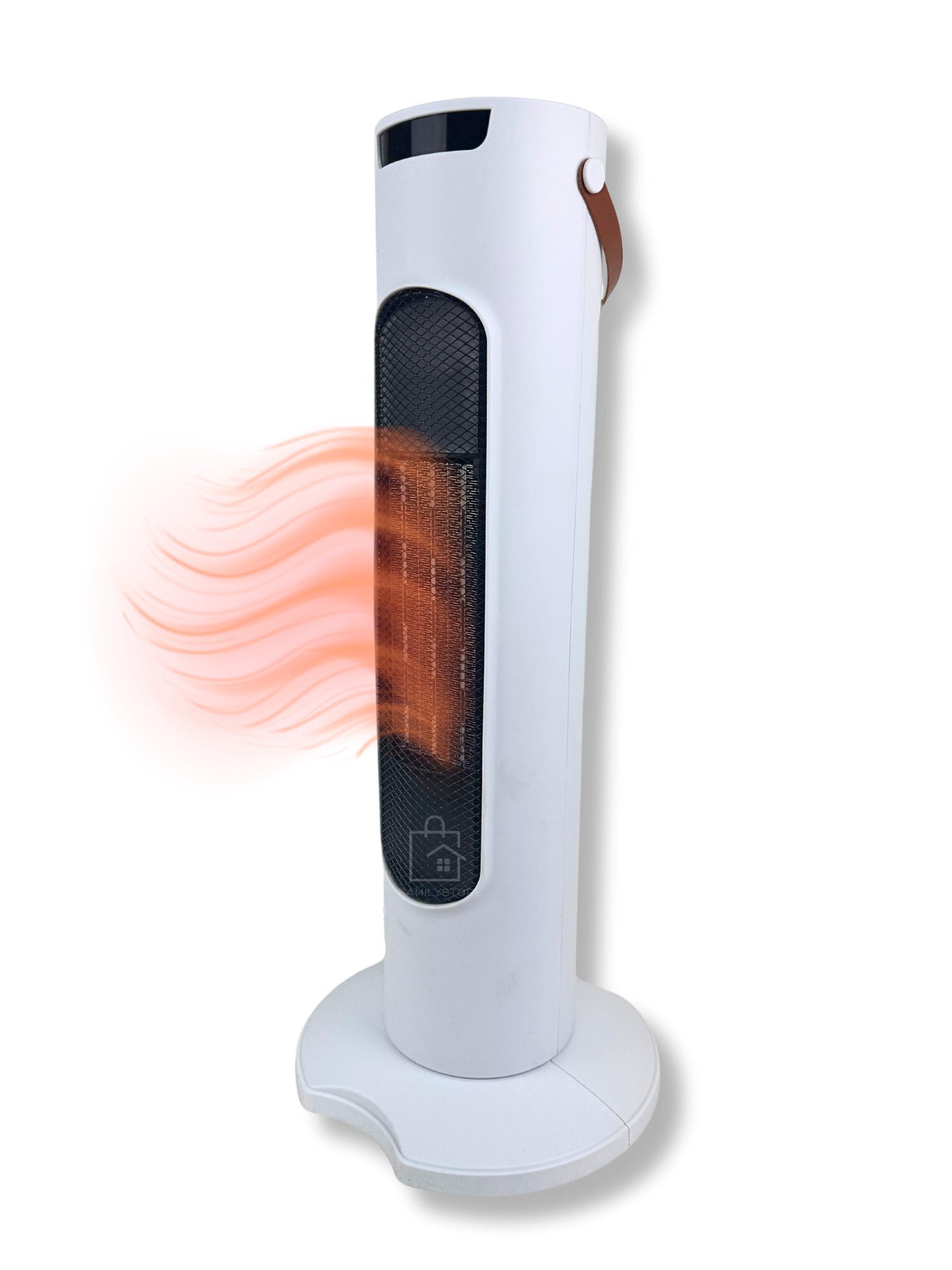 Тепловентилятор напольный, керамический нагревательный элемент, 3 режима, белый