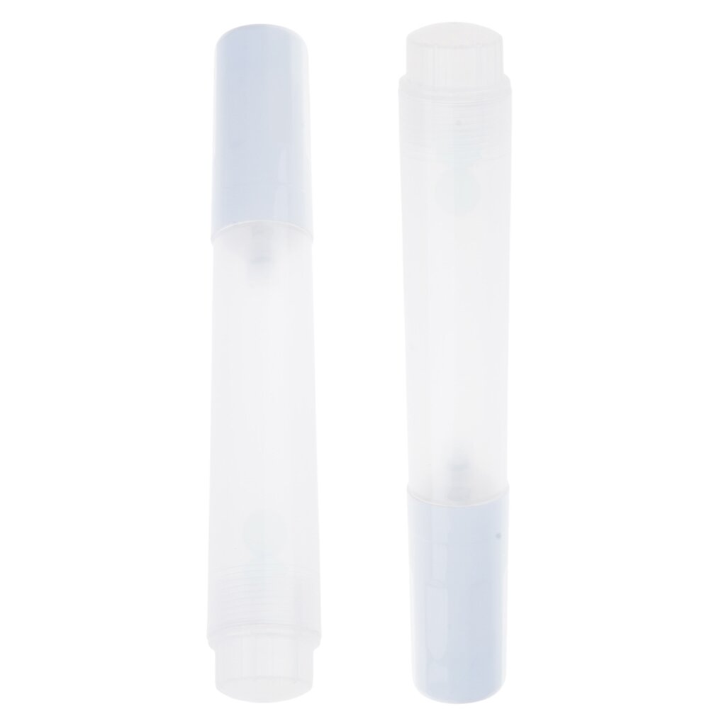 2 Шт Пустых Фломастера для Рисования с Наклоненной Головкой 8 мм Акриловая Краска Маркер Заполняемая Ручка Для Рисования