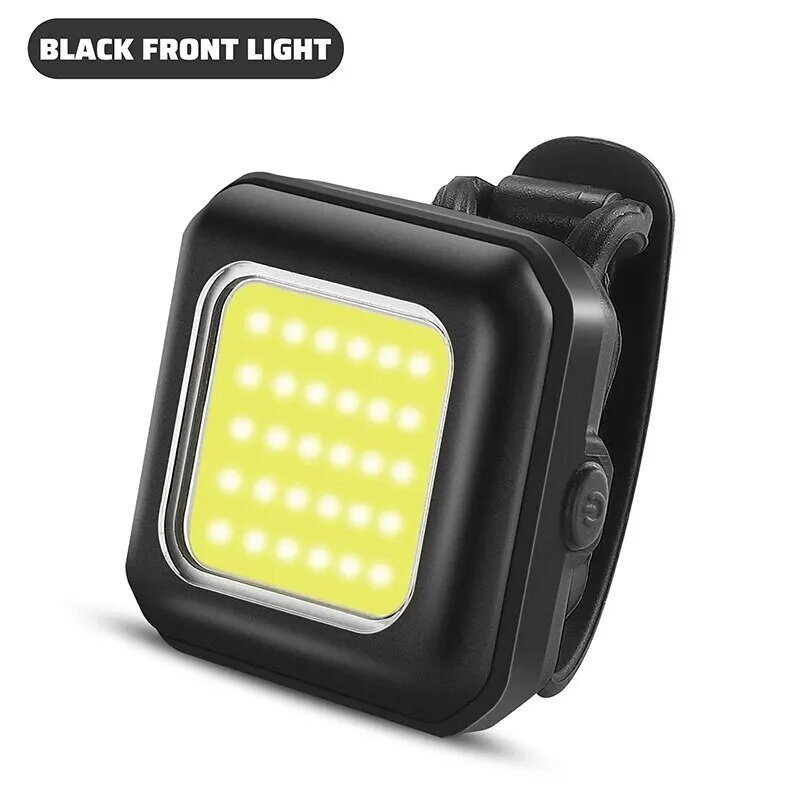 Велофара WEST BIKING черная, LED, Black X White