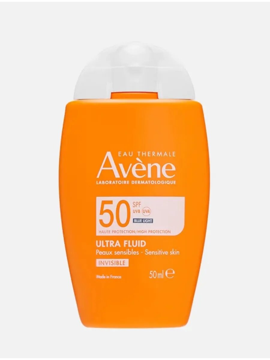 Солнцезащитный флюид для чувствительный кожи spf50+ EAU THERMALE AVENE ultra fluid invisible