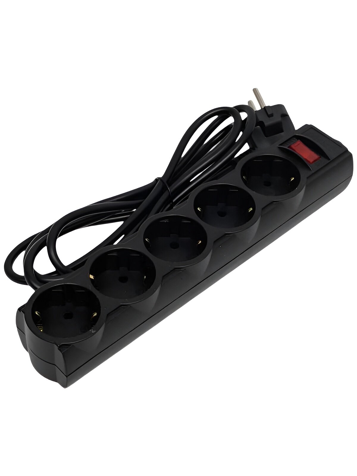 Сетевые фильтры Perfeo Сетевой фильтр PERFEO POWERX 1.8м 220В 10А, 5 розеток с з/к, черный (PF_A4714)