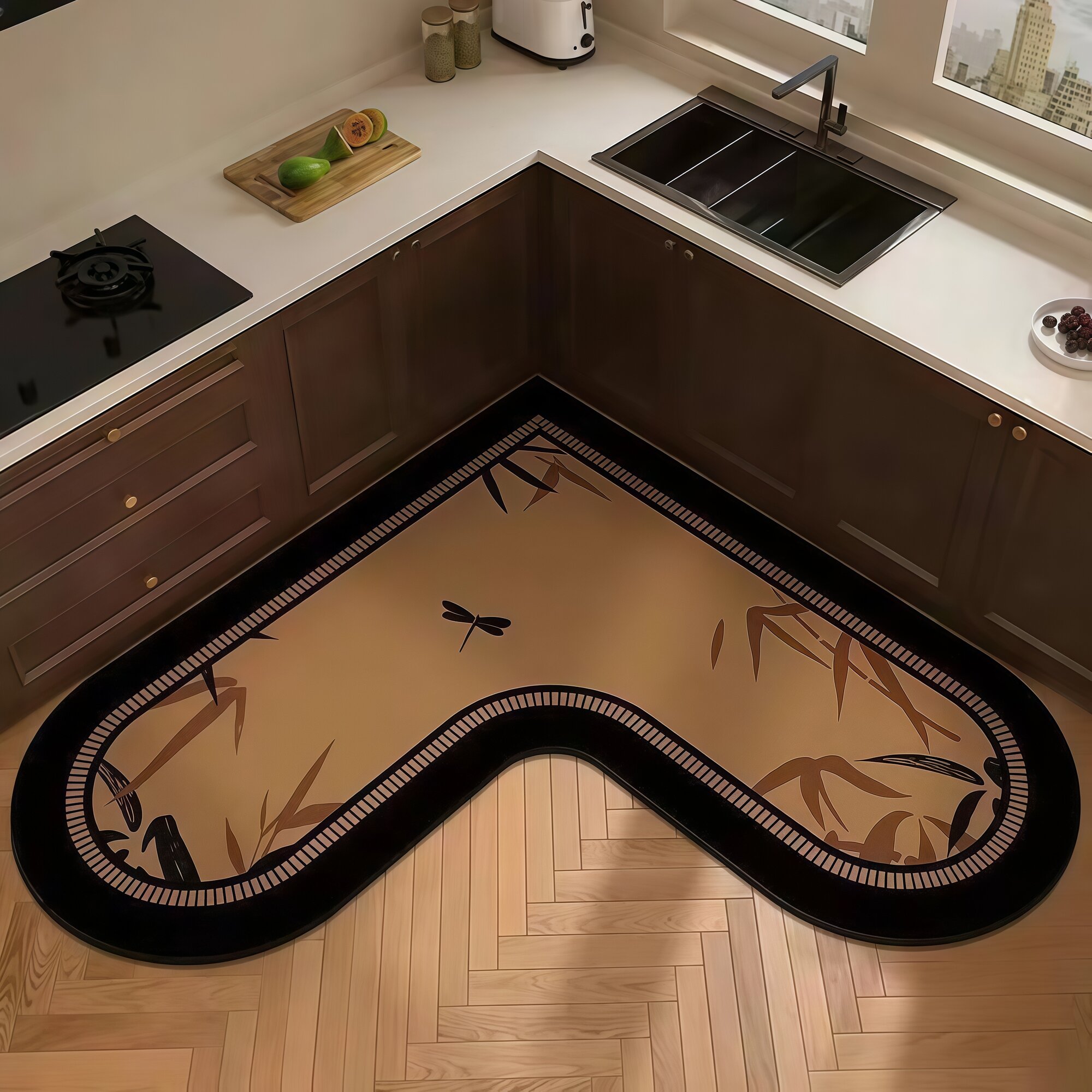 Ковер Z339, диатомовый ил, французский стиль, 100 см x 100 см×45cm