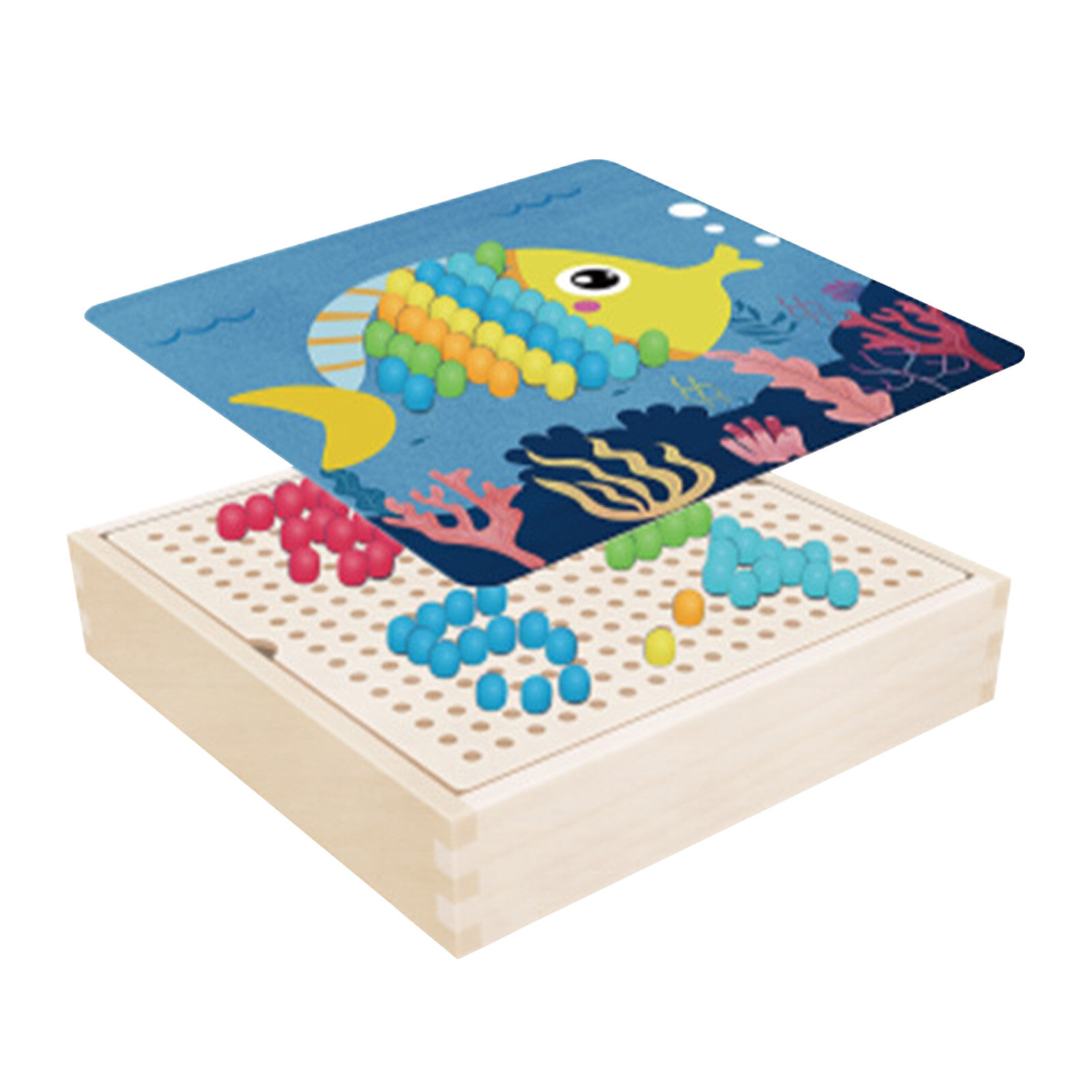 Игрушка Грибы на деревянной доске : раннее развитие, воображение, красочная игра