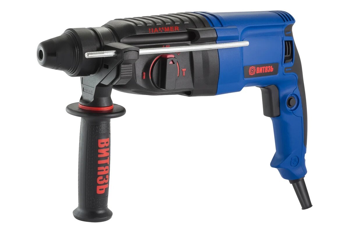 Перфоратор Витязь ПЭ-1100, SDS-Plus, 1100Вт, 5500уд/мин, 3 режима, синий