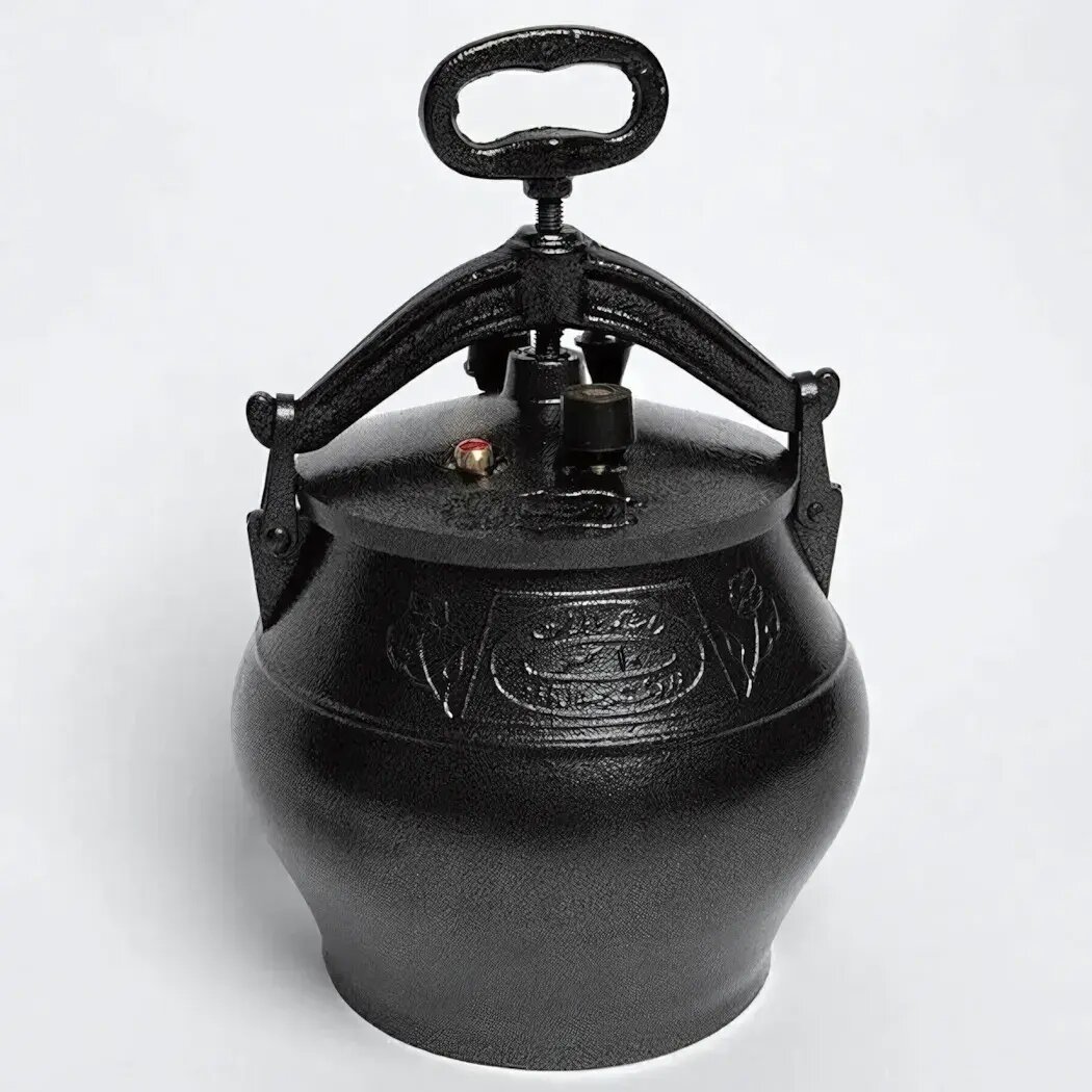 Афганский казан Rashko Baba Ltd, 20л, черный, алюминий, быстрое приготовление, три клапана