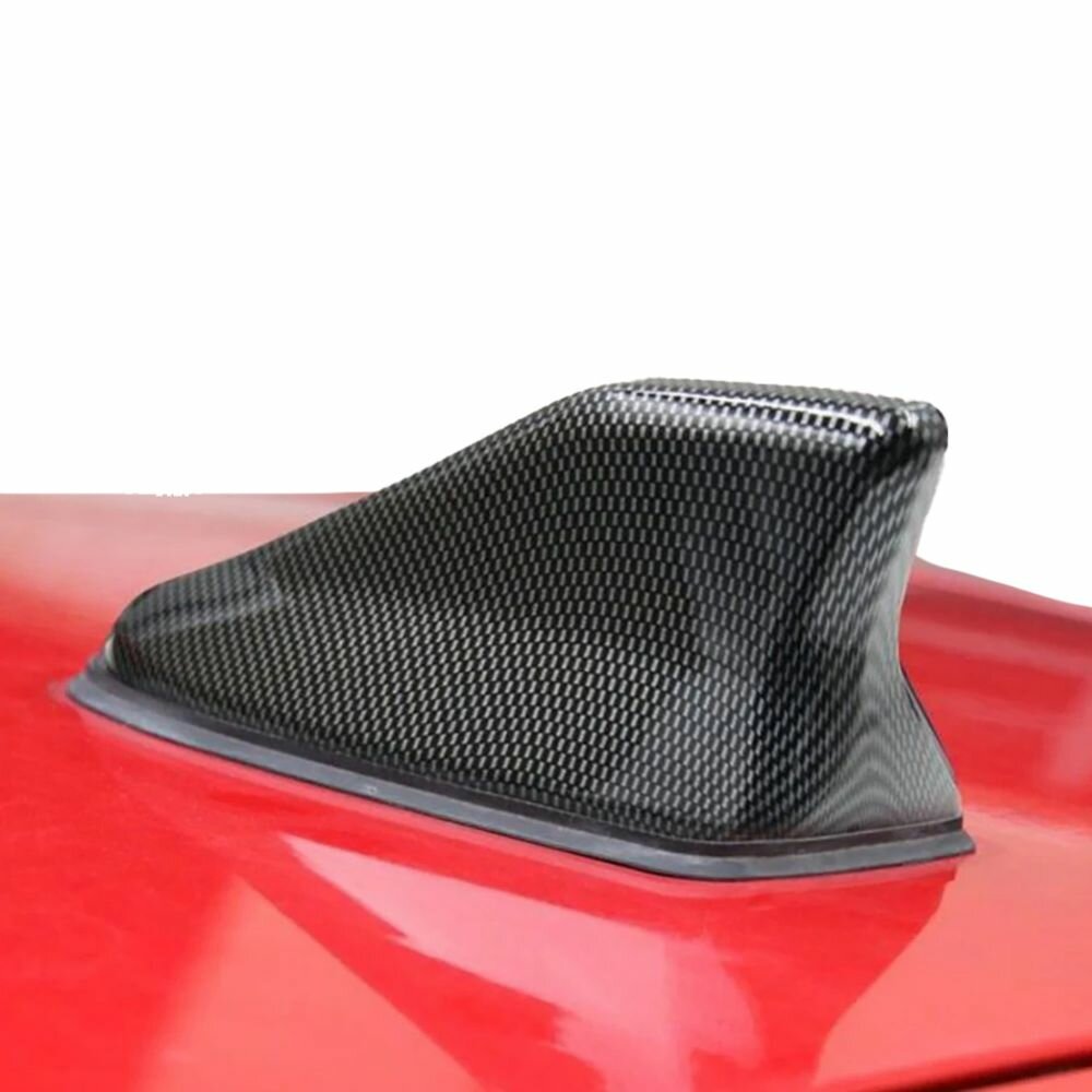 Универсальная антенна в виде плавника акулы, крепление на крышу автомобиля, 16 см, из углеродного волокна, усилитель сигнала антенны для автомобильного радио AM FM