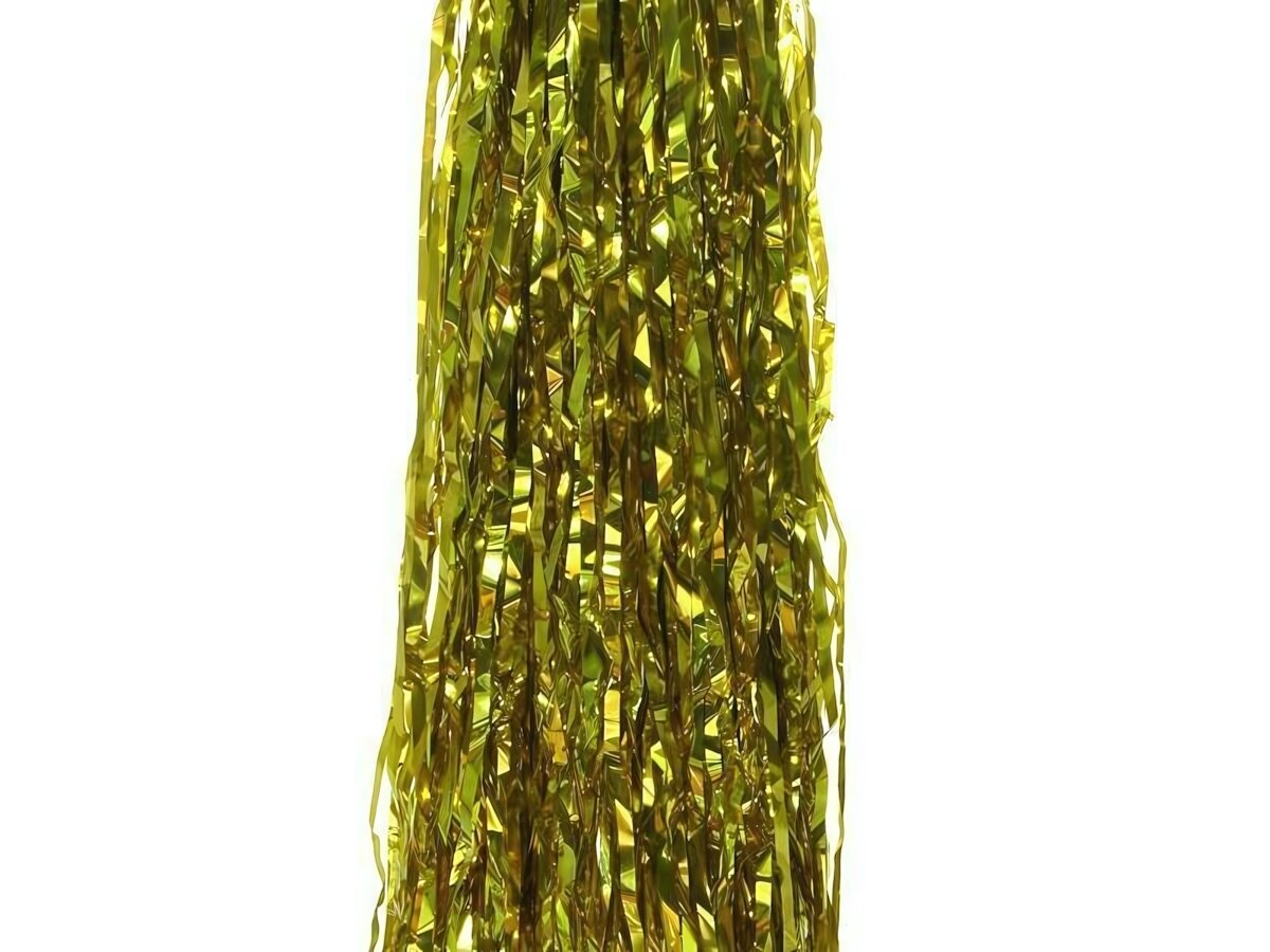 Дождь новогодний 1м золото, 10 шт, декоративная мишура для праздника