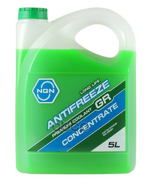 Антифриз-концентрат GR (GREEN) ANTIFREEZE 5L NGN арт. V172485321